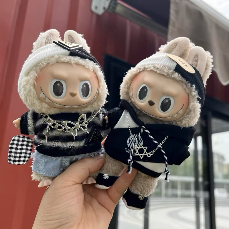 Jual [ Stellar Official ] Labubu clothes one set Labubu 17 cm macaron ...