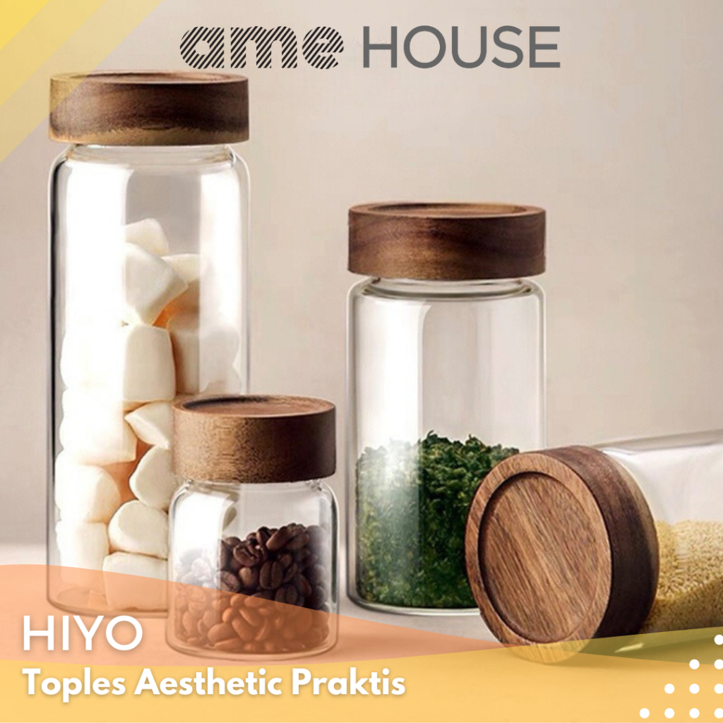 Jual |AME| HIYO Food Container Kue Kering Aesthetic Organizer Bumbu ...