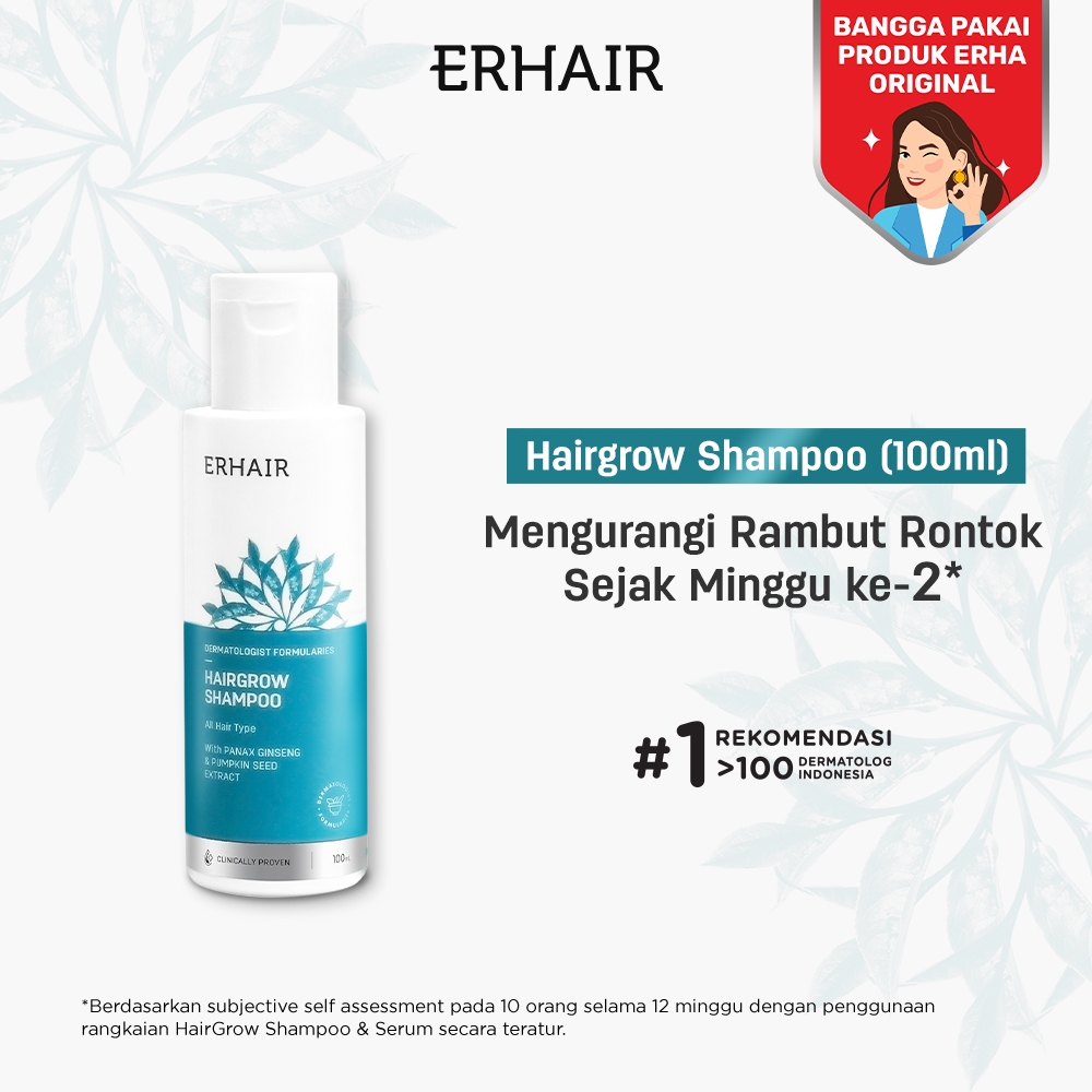 Jual [BEST SELLER SHAMPOO HAIR FALL] ERHAIR HairGrow Shampoo NON SLS ...
