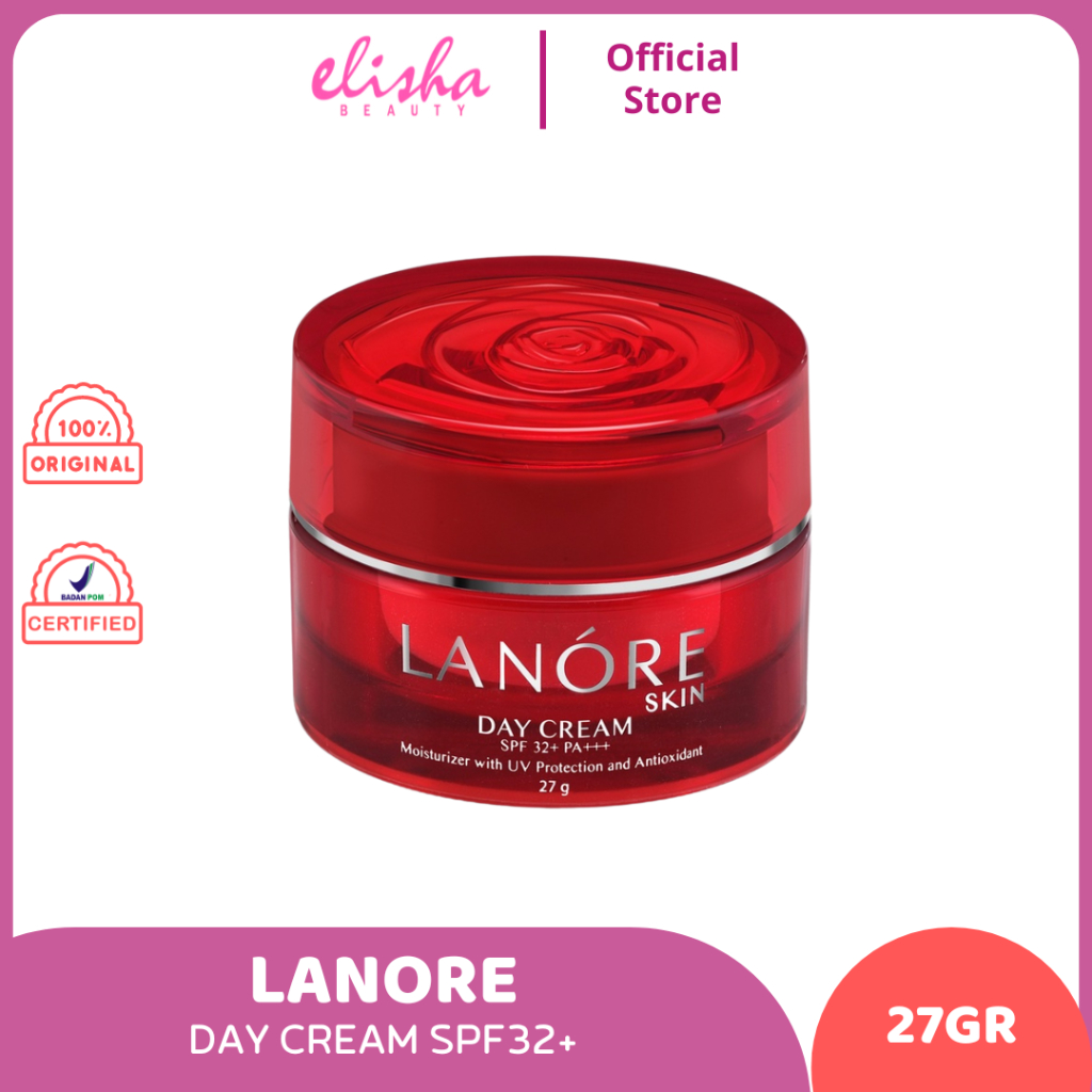 Jual Lanore Skin Day Cream SPF 32+ PA+++ 27gr | Shopee Indonesia