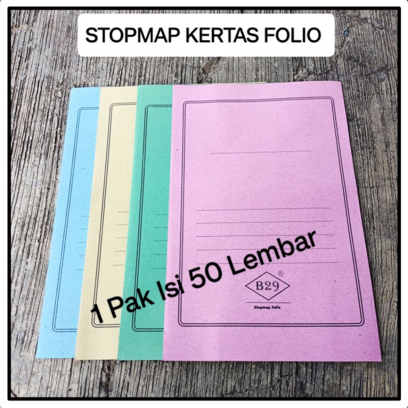 Jual 1 Pak Map Kertas Murah Isi 50 Lembar / Stopmap Folio | Shopee ...