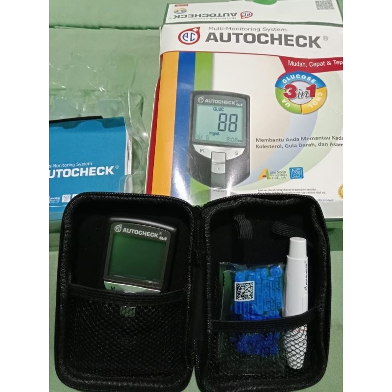 Jual Alat Cek Gula Darah Kolestrol Asam Urat/ AUTOCHECK GCU 3IN1/ Alat ...