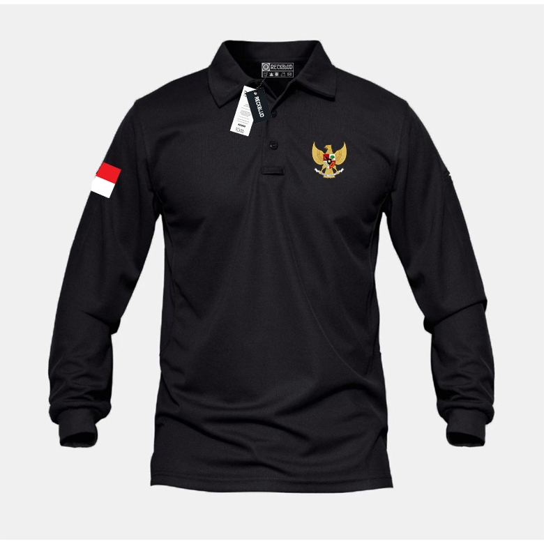Jual Reckblud T-shirt Polo Kerah Lengan Panjang Garuda Merah Putih Plus ...