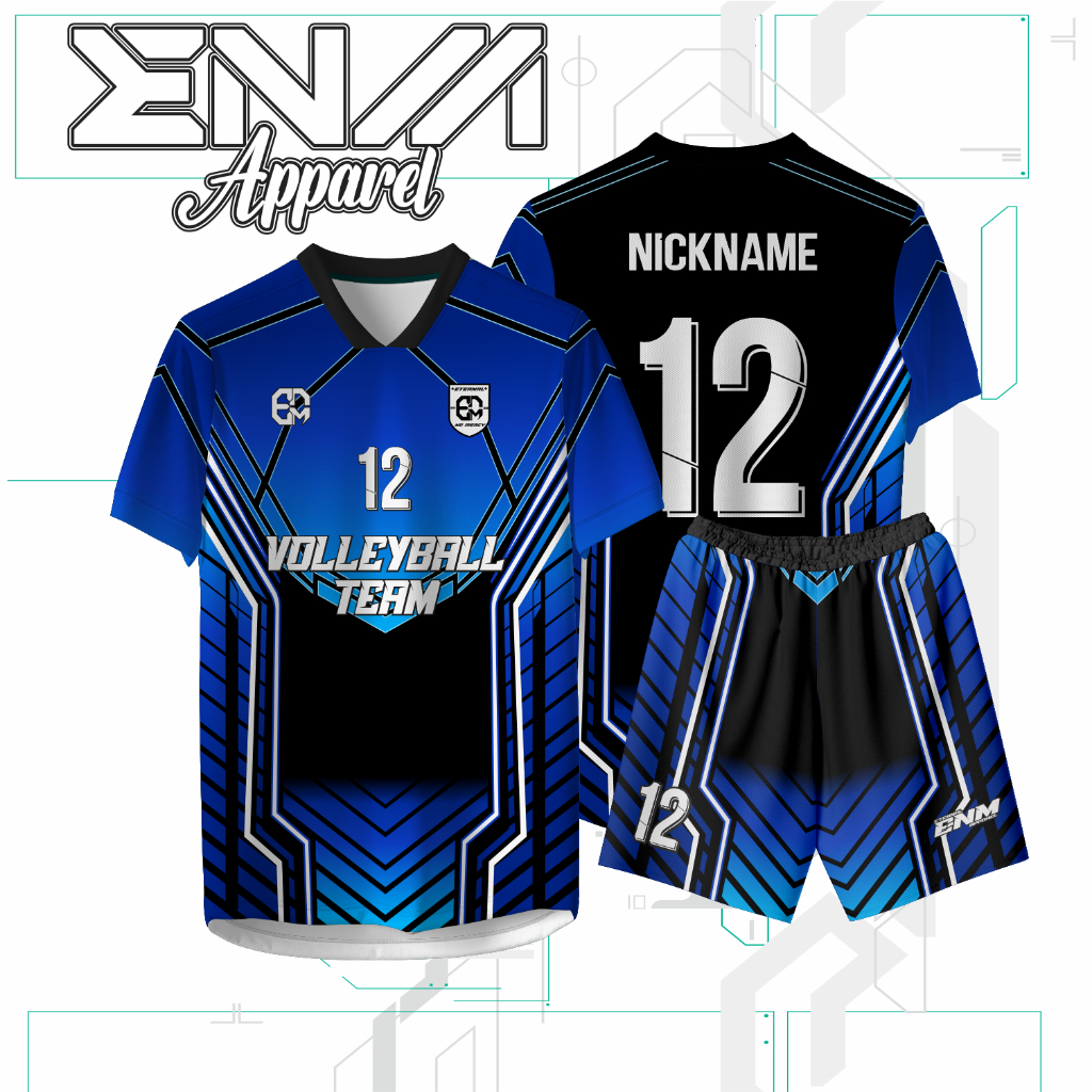 Jual JERSEY VOLLY BLUE STORM CUSTOM BAJU VOLI COWOK CEWEK FULL PRINT ...