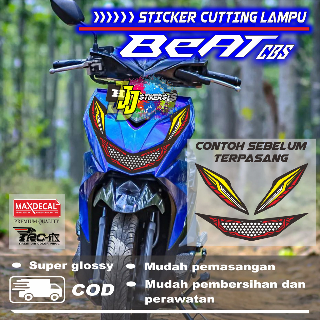 Jual STICKER LAMPU BEAT STREET / DELUXE 2020 - 2023 | Shopee Indonesia