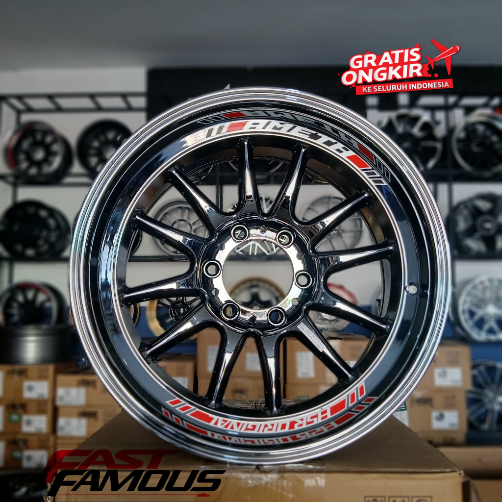 Jual Velg Black Chrome R18 Baut 6 Lebar 95 Spec Mobil pajeo fortuner ...