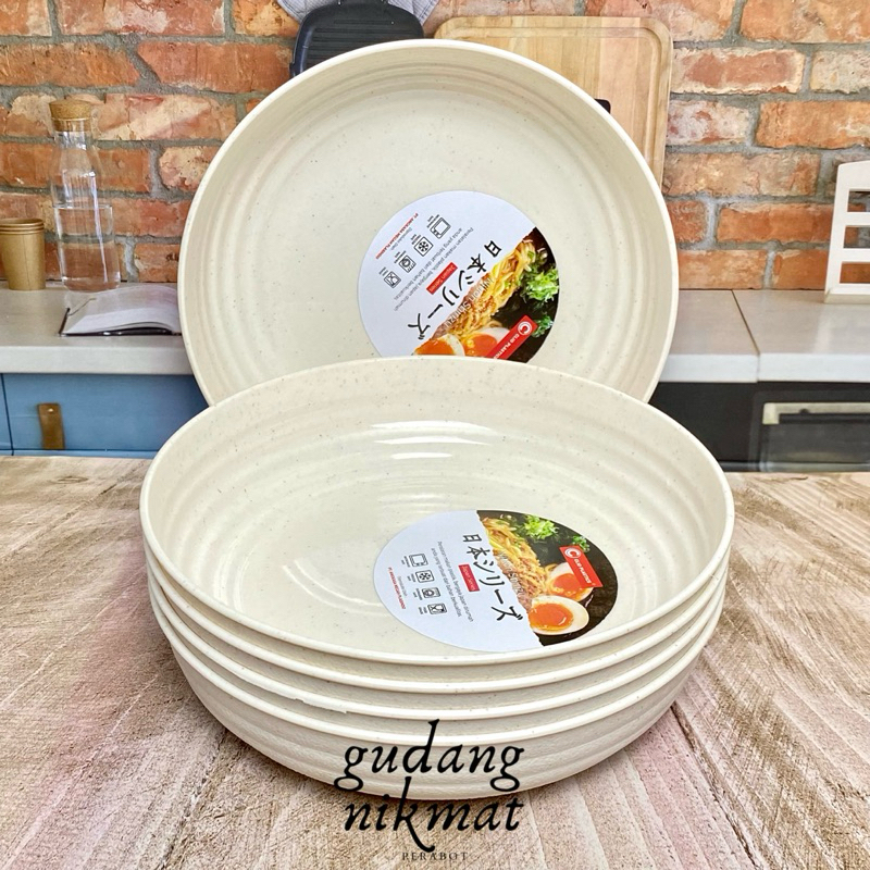 Jual Promo 12 Pcs Piring Plastik 8 inch Japan Series - Piring Saji - Piring Cekung - Piring ...
