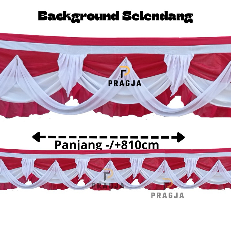 Jual PRAGJA Bendera Merah Putih panjang Background polos Benndera ...