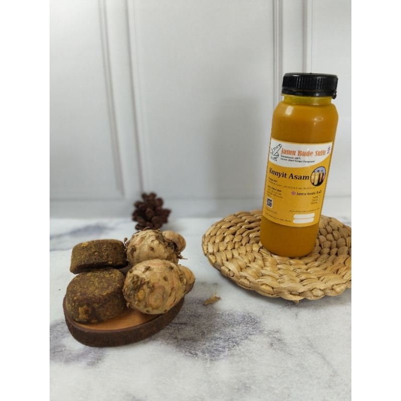 Jual Jamu Kunyit Asam 250ml / Kunyit Tawar / kunyit sirih | Shopee ...
