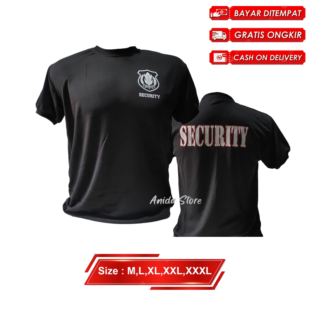 Jual Baju Satpam Terbaru Warna Krem Kaos Baju Security Terbaru 2025 ...