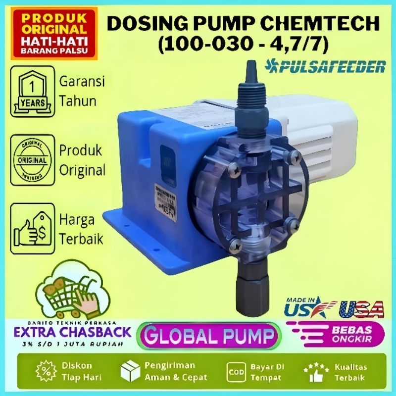 Jual Dosing Pump Chemtech Pulsafeeder 150-100 , Kap 15,75 LPH tekanan 4,2 Bar | Shopee Indonesia