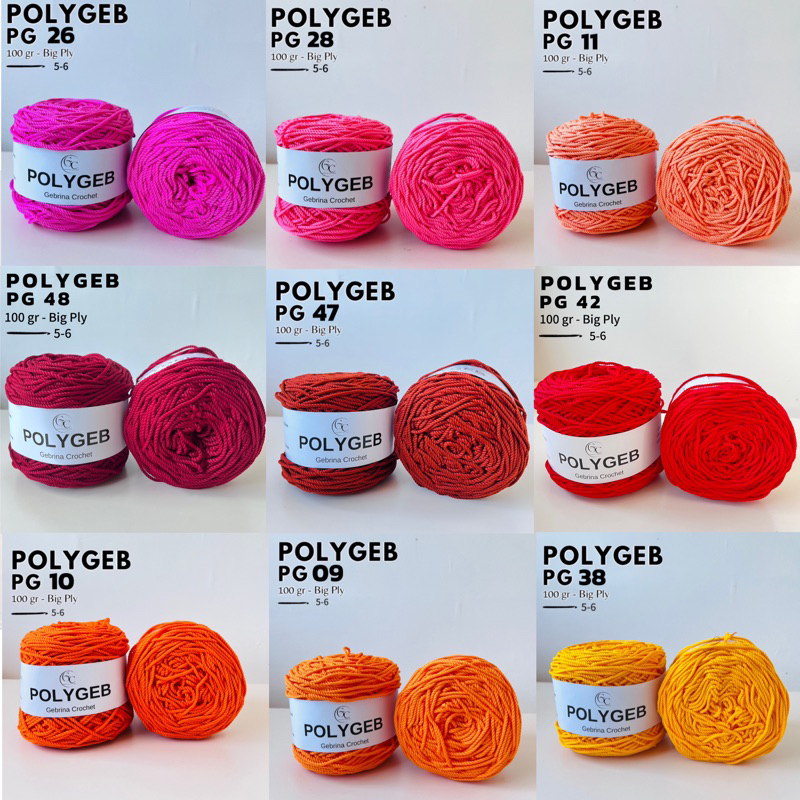 Jual Benang Rajut Polygeb Big Ply (D30) Gebrina Crochet (PART 3 ...