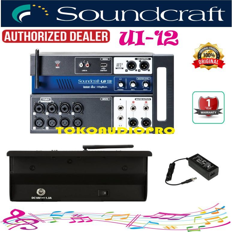 Jual Soundcraft Ui12 Digital Mixer with Wi-Fi Router ui-12 | Shopee ...