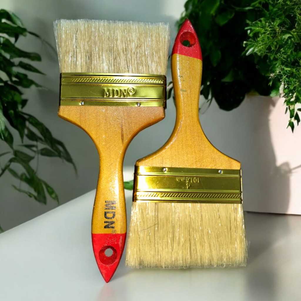Jual Kuas Cat Tembok Kayu Besi 4"inch - Paint Brush | Shopee Indonesia