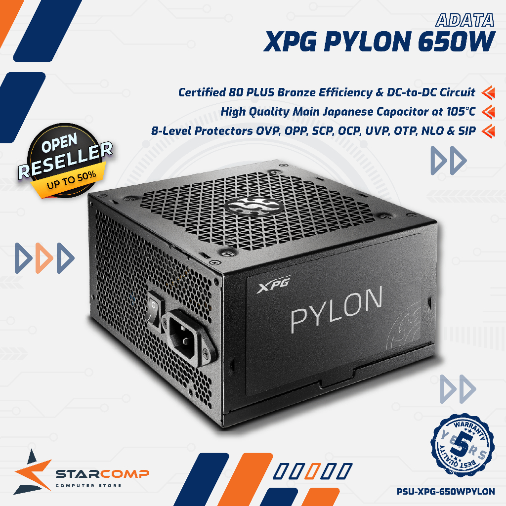 Jual ADATA XPG Pylon 650 Watt 80+ Bronze Power Supply Unit 650W | Shopee Indonesia