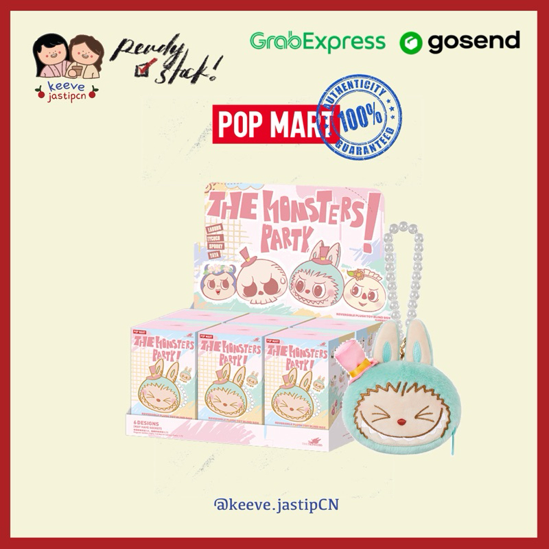 Jual The Monsters Labubu Party Pouch — Reversible Plush BLIND BOX ...