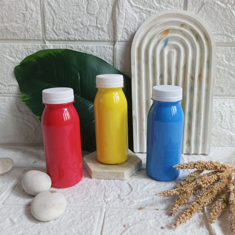 Jual Cat lukis Botol ukuran 100ml untuk Patung Gypsum Mewarnai Pewarna ...