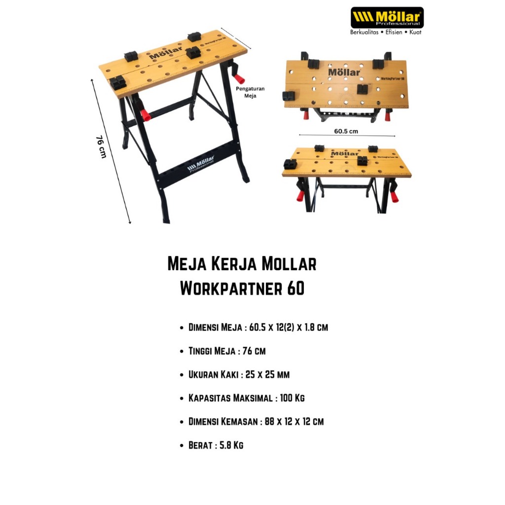 Jual Workbench Meja Kerja Tukang Kayu Craft Work Bench 100kg | Shopee ...
