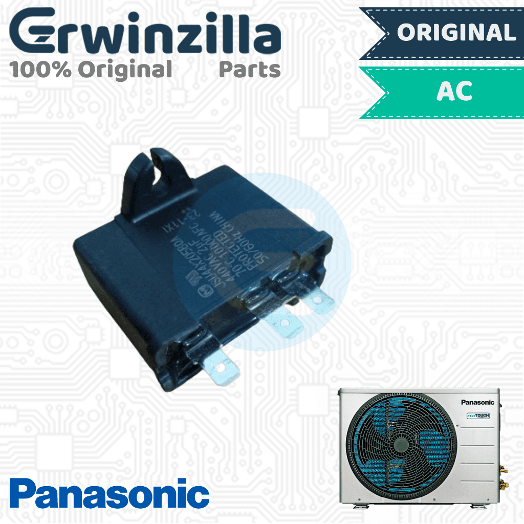 Jual Capacitor Kapasitor Fan Kipas Outdoor Blower 2 uF AC Panasonic ...