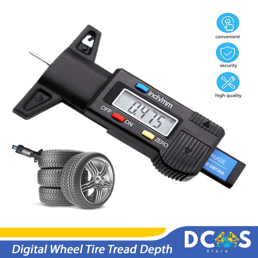 Jual LCD Digital Wheel / Tire Tread Depth Gauge / Alat Ukur Kedalaman ...