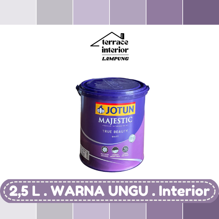 Jual Cat Tembok Majestic Matt Interior Jotun warna Ungu 2.5 L | Shopee Indonesia