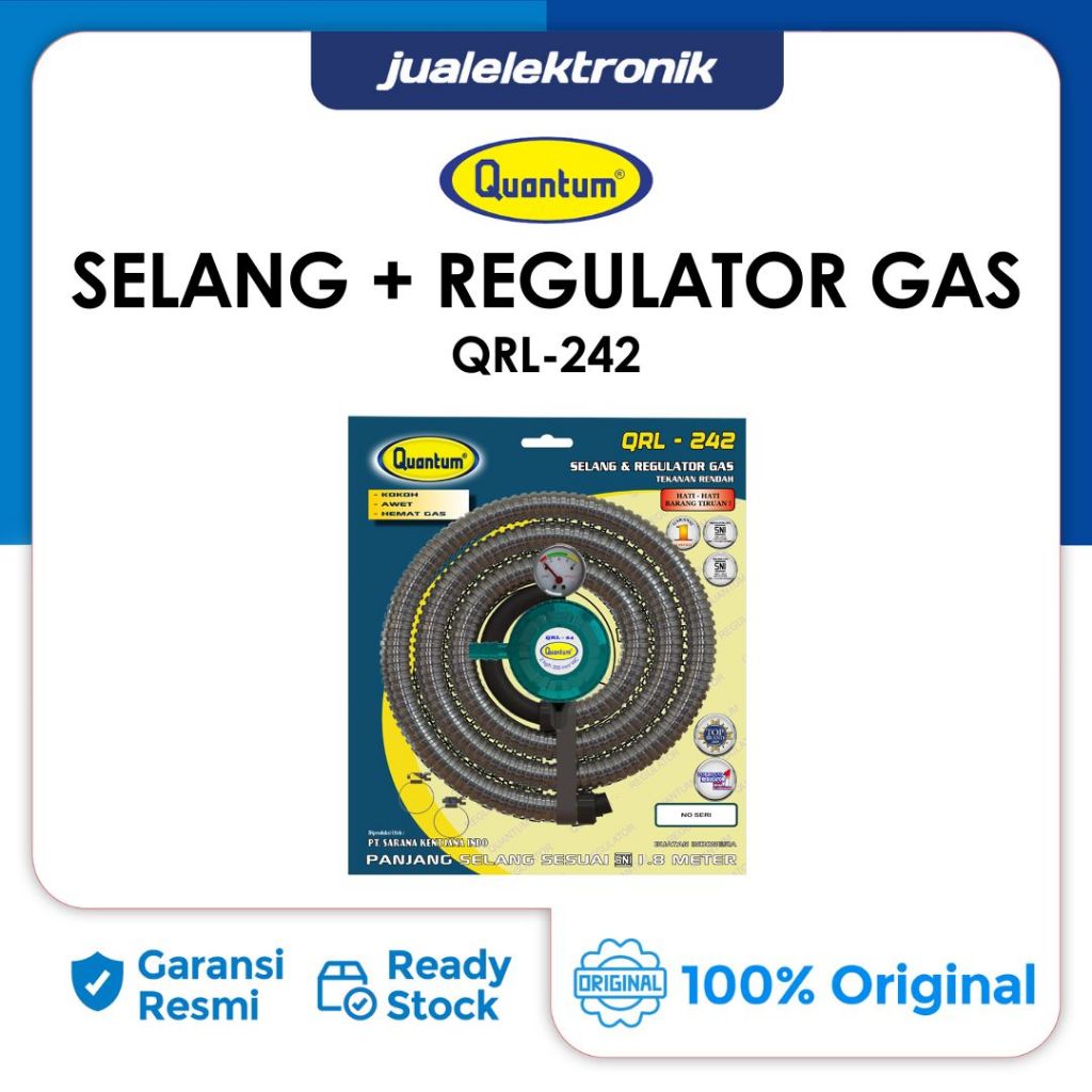 Jual Quantum QRL-242 QRL242 – Regulator Kecil + Selang Meter Tekanan Rendah | Shopee Indonesia