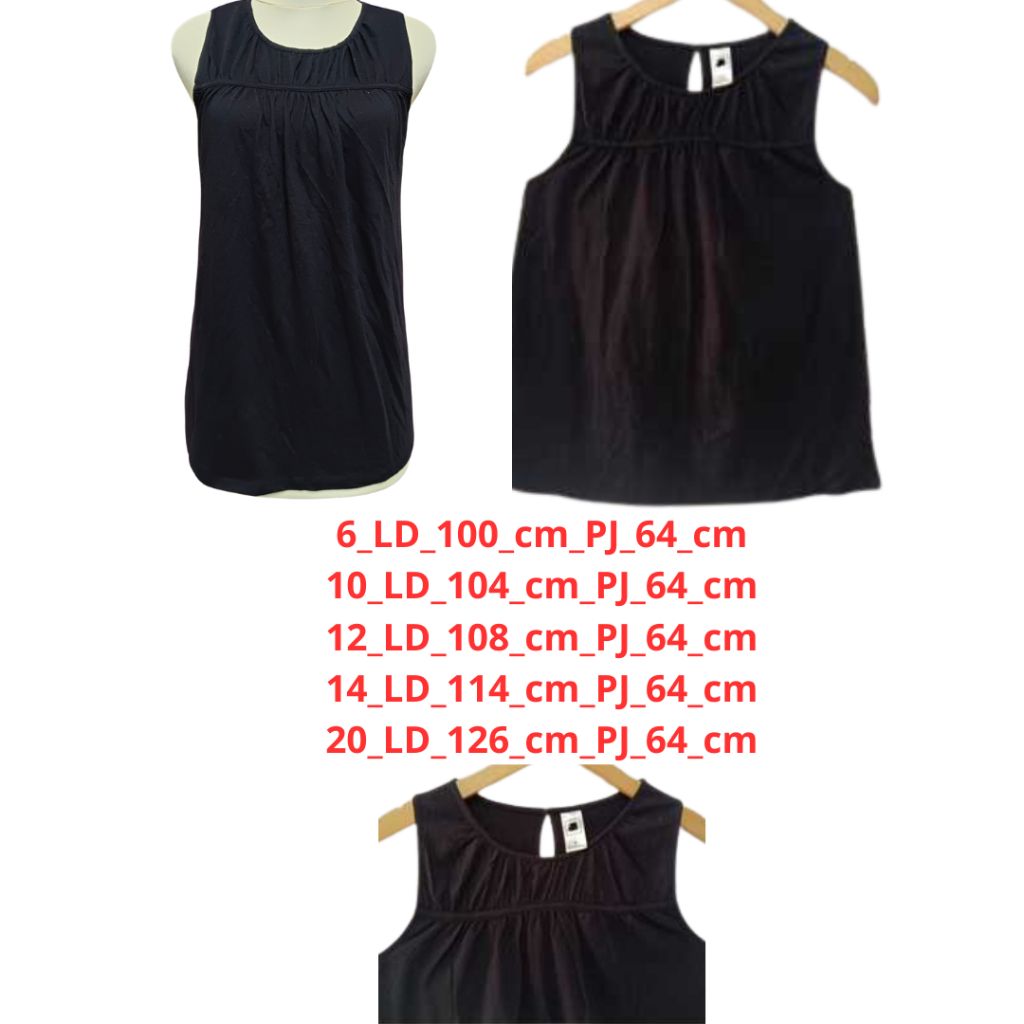 Jual TENGTOP TANPA LENGAN GAP HITAM BAHAN TEBAL ADEM | Shopee Indonesia