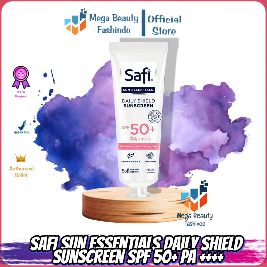 Jual Safi Sun Essentials Daily Shield Sunscreen SPF 50+ PA ++++ 30gr ...