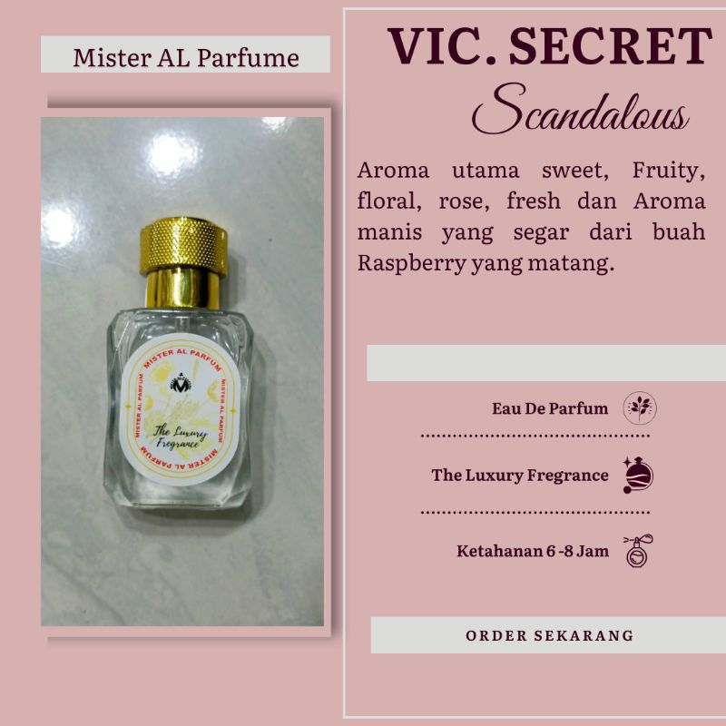 Jual PARFUM AROMA VICTORIA SECRET SCANDALOUS | Shopee Indonesia