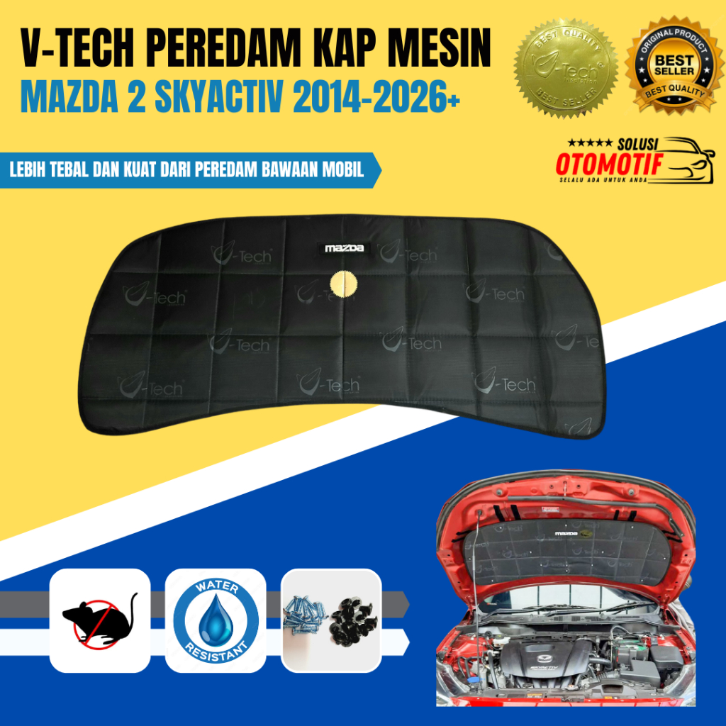 Jual MAZDA 2 DJ Skyactiv 2014-2021+ Peredam Panas Kap Mesin Mobil VTech ...