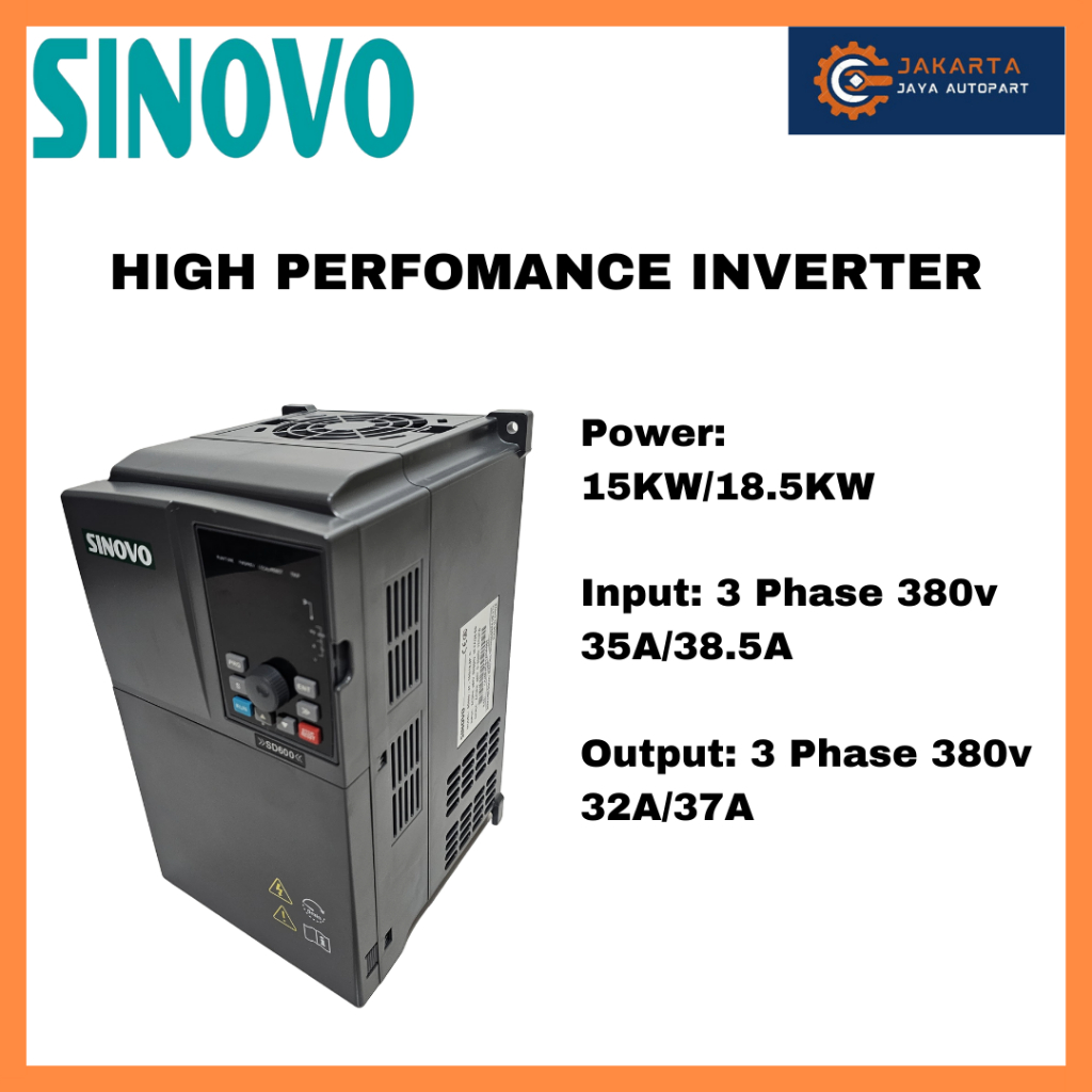 Jual Inverter VFD SINOVO 15KW/18.5KW 3Phase 380v High Perfomance ...