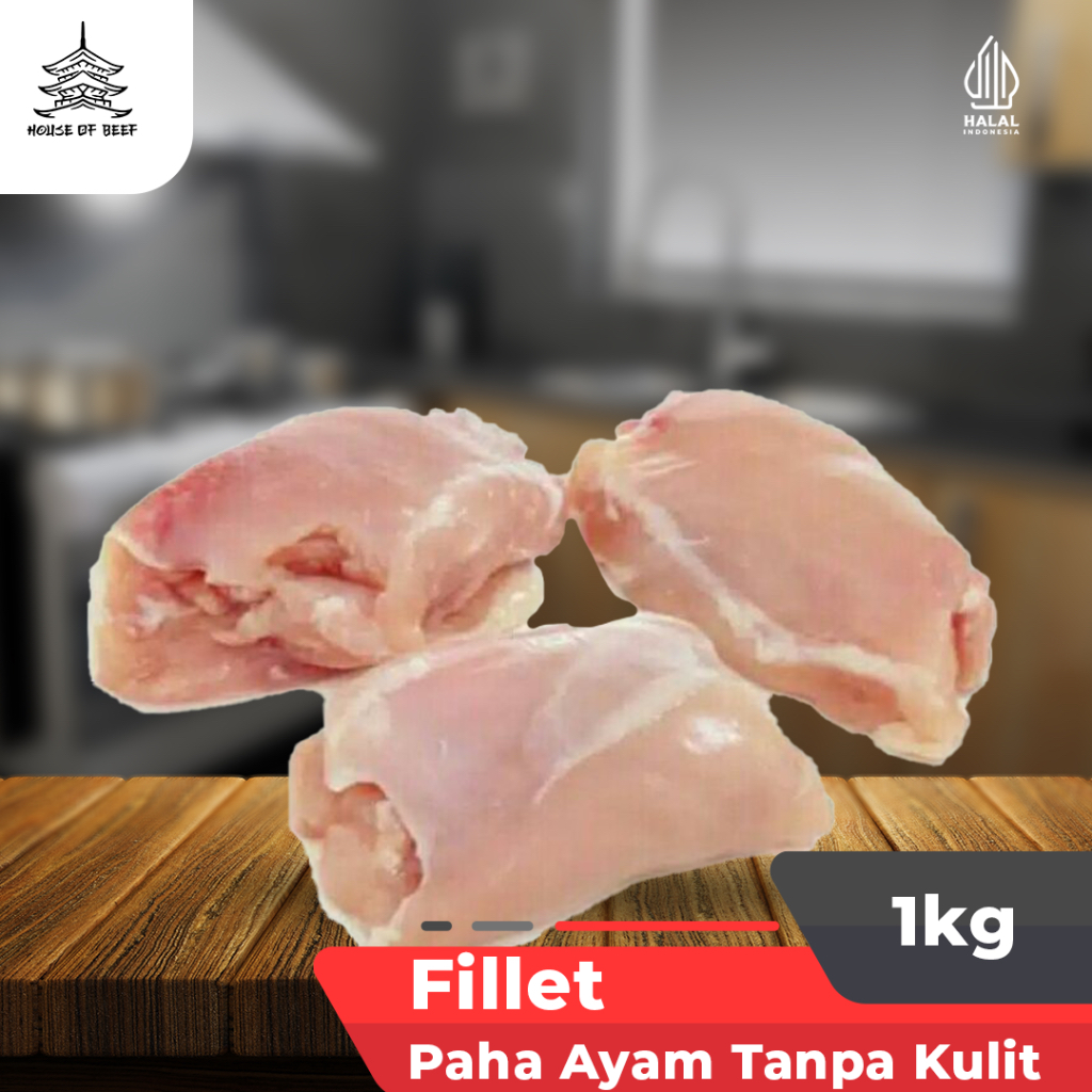 Jual Fillet Paha Ayam Segar Tanpa Kulit | Fresh Boneless Chicken Thigh ...