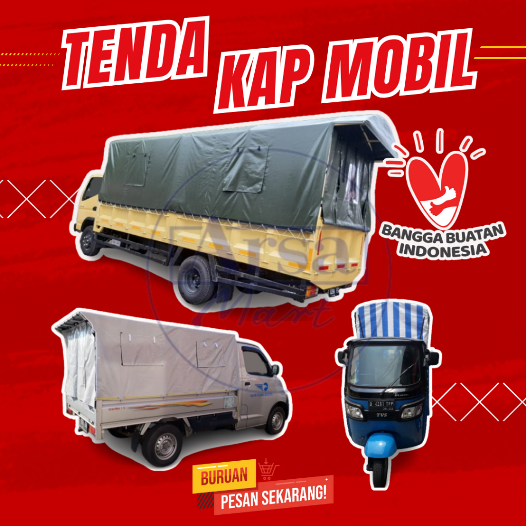 Jual Tenda Kap Mobil Serbaguna/ Cover Atap Mobil | Desain Custom Sesuai ...