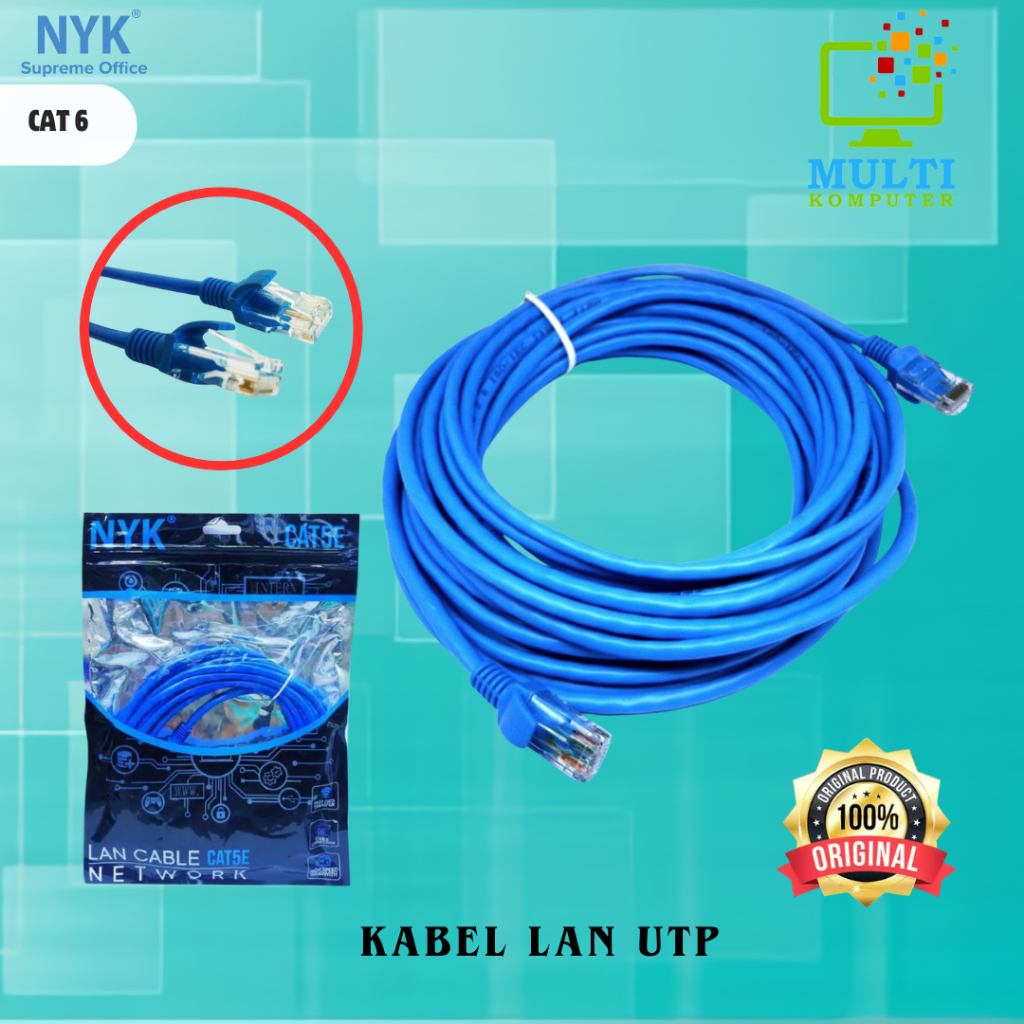 Jual Kabel LAN 30M Cat5E Cat5 Cat 5 30Meter UTP Cable 30 M Network 30 ...
