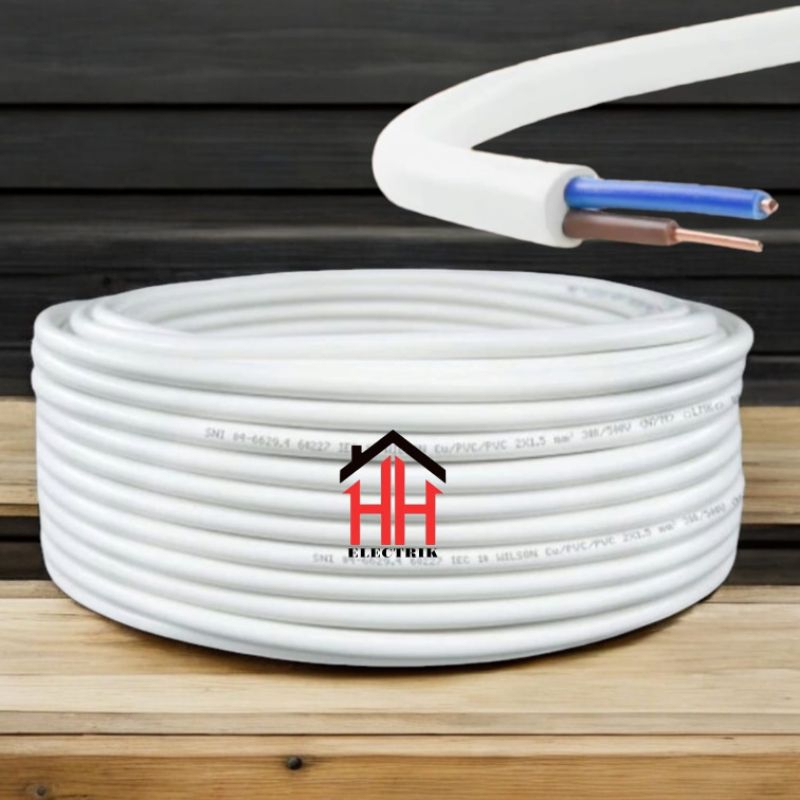 Jual KABEL LISTRIK NYM 2X1.5 KAWAT TEMBAGA MURNI PERMETER / METERAN | Shopee Indonesia