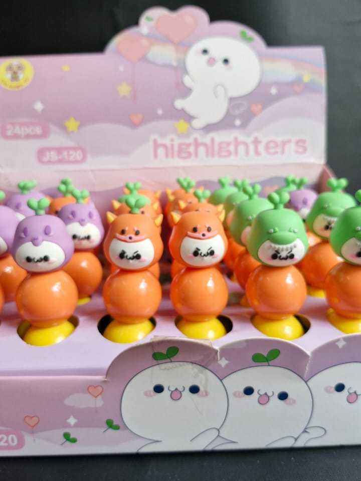 Jual STABILO MARKER HIGHLIGHTER SUSUN KARAKTER BOLA SAYUR LUCU CUTE 1 ...