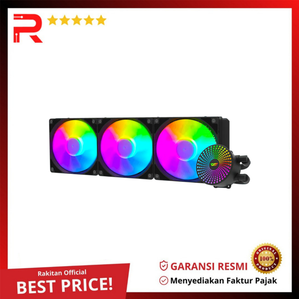 Jual Cooler Aigo DarkFlash Radiant DC360 ARGB Black Liquid CPU Cooler 360mm | Shopee Indonesia