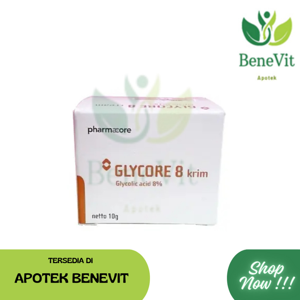 Jual Glycore 8% cream 10 gr- Untuk menyamarkan kulit Gelap dan Flek ...
