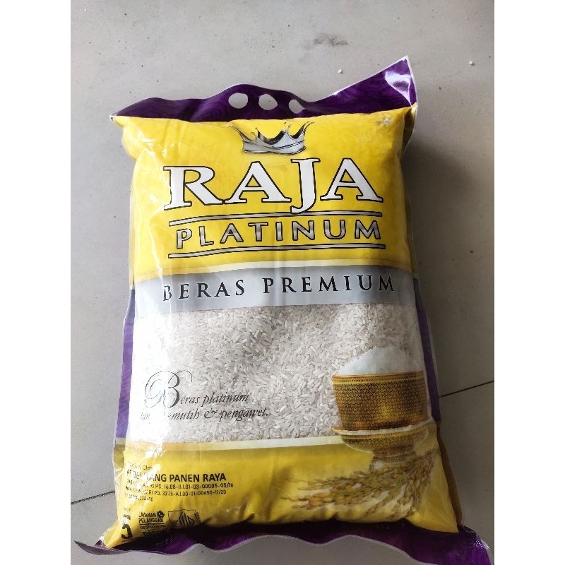 Jual Beras Merk Raja Platinum 5kg | Shopee Indonesia