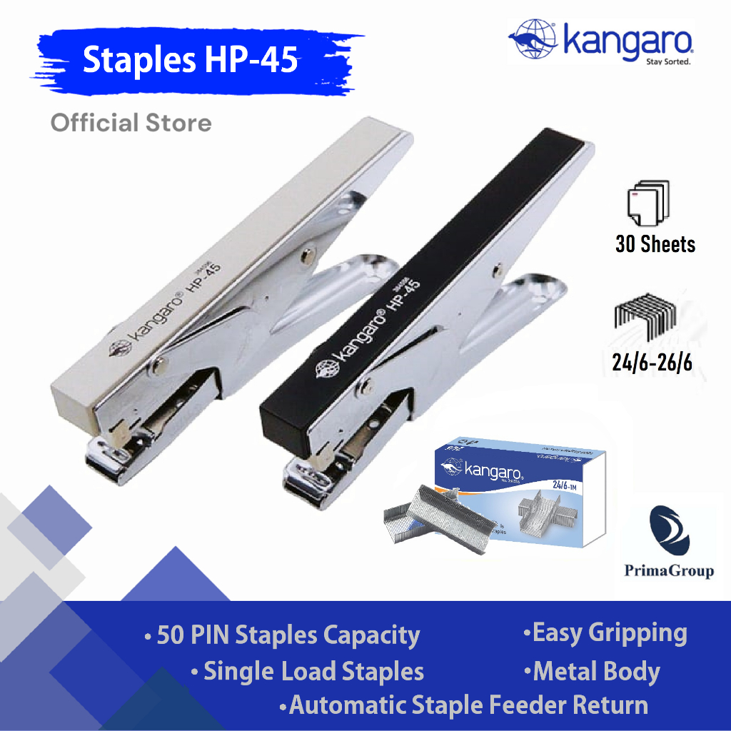 Jual Stapler Jilid HP 45 / Stapler Buaya HP45 Kangaro / Stapler Standar ...