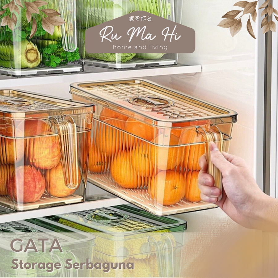 Jual RUMAHI - GATA Container Kulkas Sayur Buah Multifungsi Wadah Kulkas ...