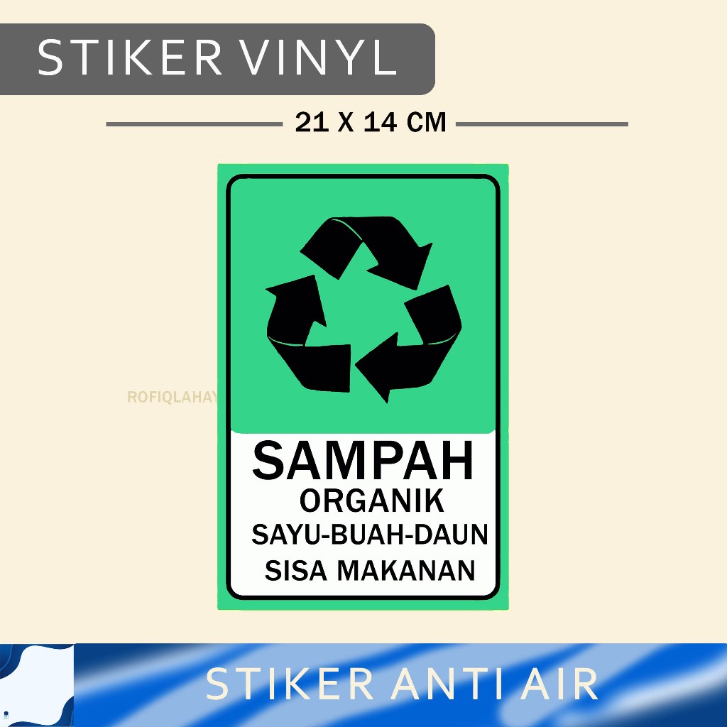 Jual stiker sampah organik dan sampah non organik | Shopee Indonesia