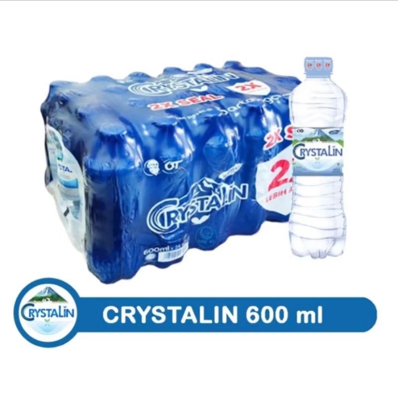 Jual Air Mineral Crystalin 600ml 24 Botol | Shopee Indonesia
