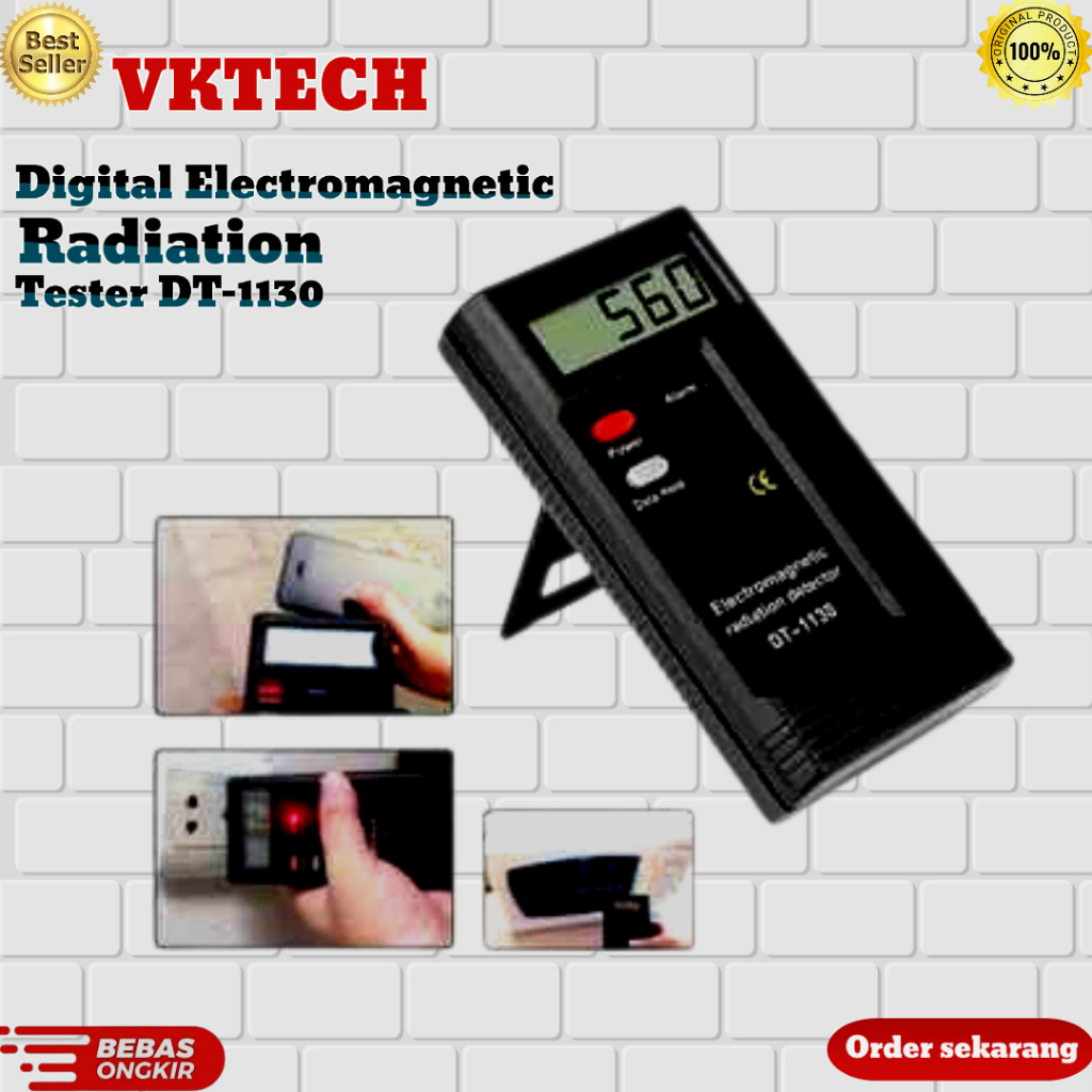 Jual Alat Pengukur Radiasi Elektromagnetik VKTECH Digital Electromagnetic Radiation Detector ...