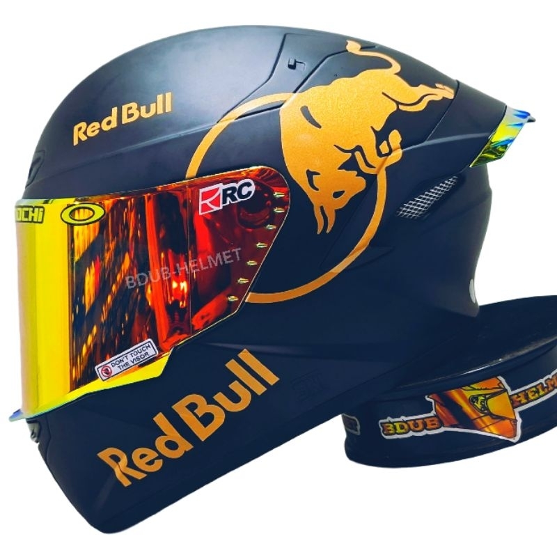 Jual Helm full face TTC | TT COURSE kbr isles black dof paket ganteng ...