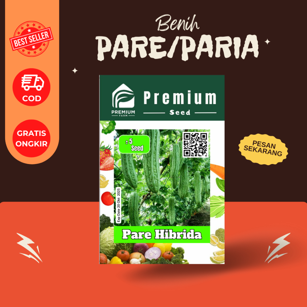 Jual Benih PARE HIBRIDA PREMIUM SEED Tahan Penyakit Buah Lebat ...