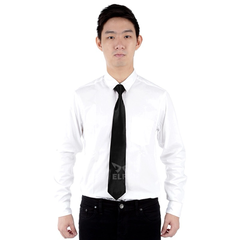 Jual PAKET HEMAT : Kemeja Putih Dan Dasi Hitam Polos Formal | Shopee ...