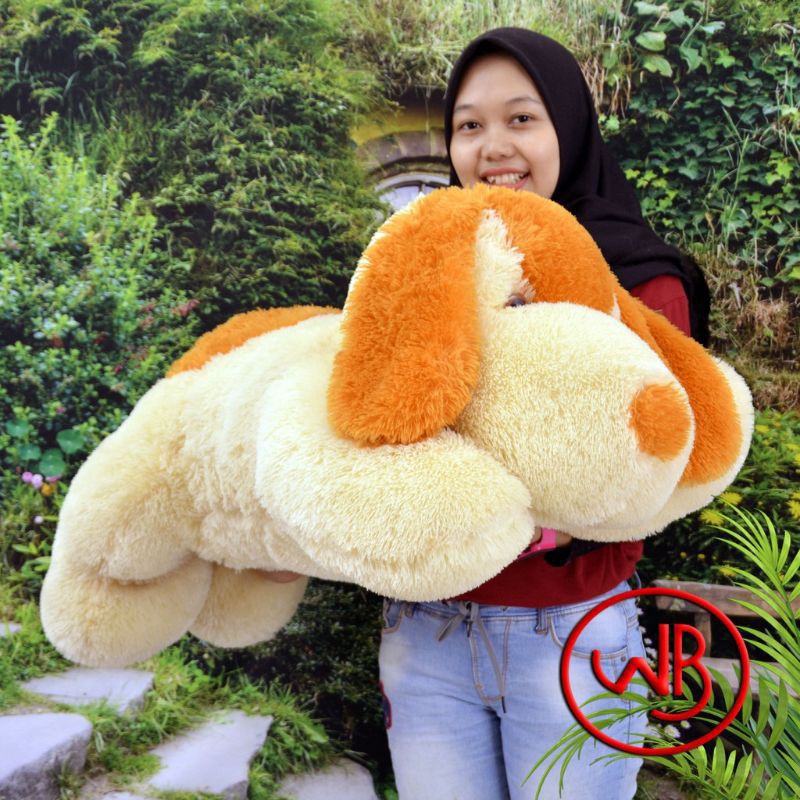 Jual BONEKA ANJING GOOFY JUMBO LYING DOG SNI ANJING JUMBO 1 METER ...