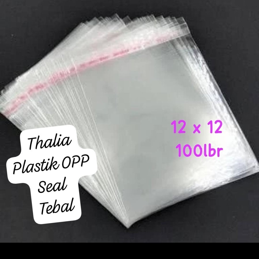Jual PLASTIK OPP 12X12 ISI 100LBR BENING DENGAN SEAL PEREKAT UNTUK ROTI ...
