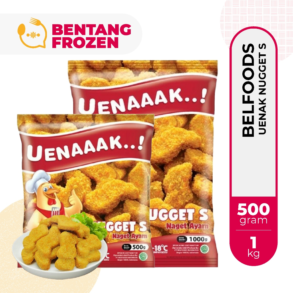 Jual Belfoods Uenak Nugget S 500gr - 1kg / 1000gr | Shopee Indonesia